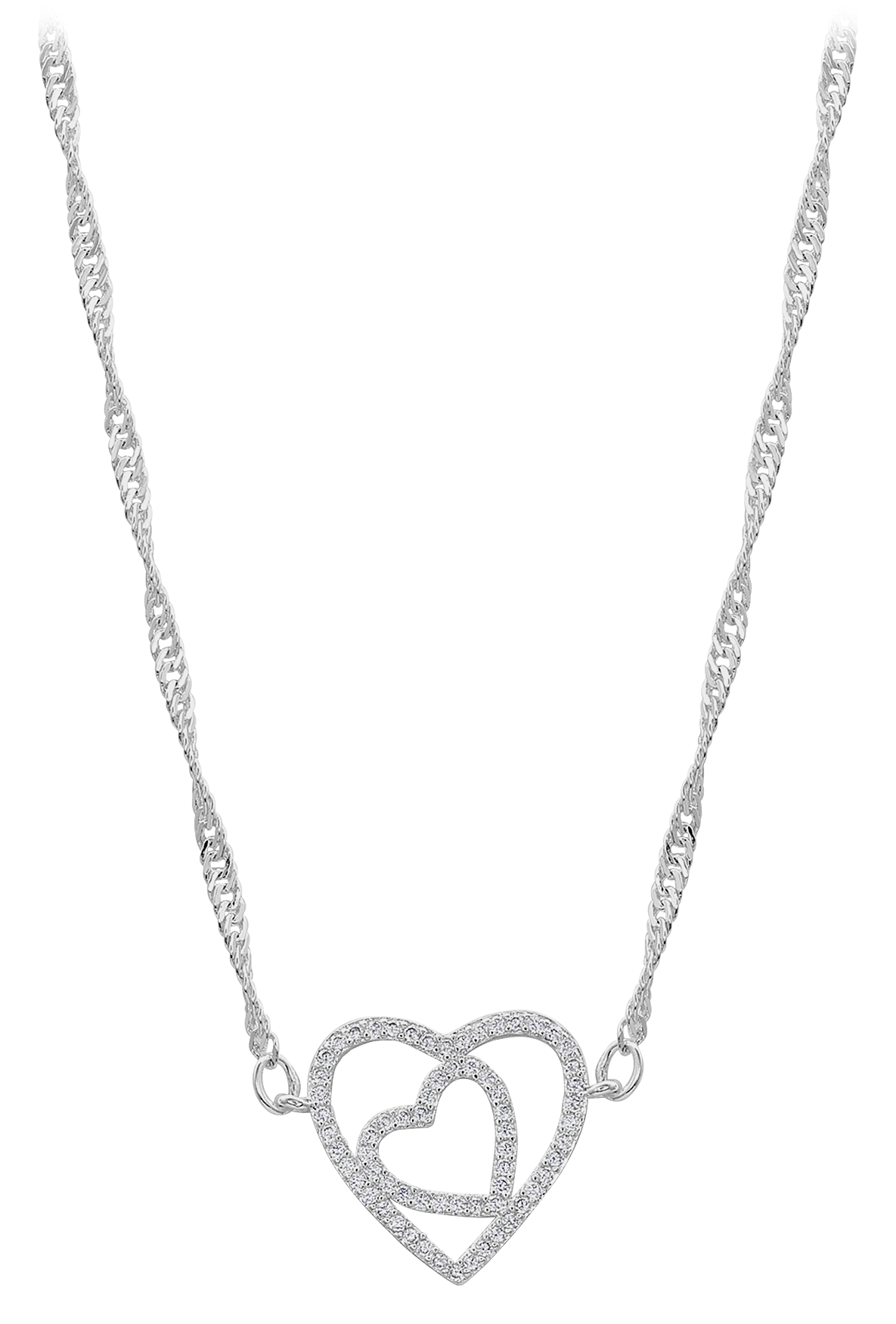 Montana Silversmiths Double Open Heart Split Necklace | Cabela's
